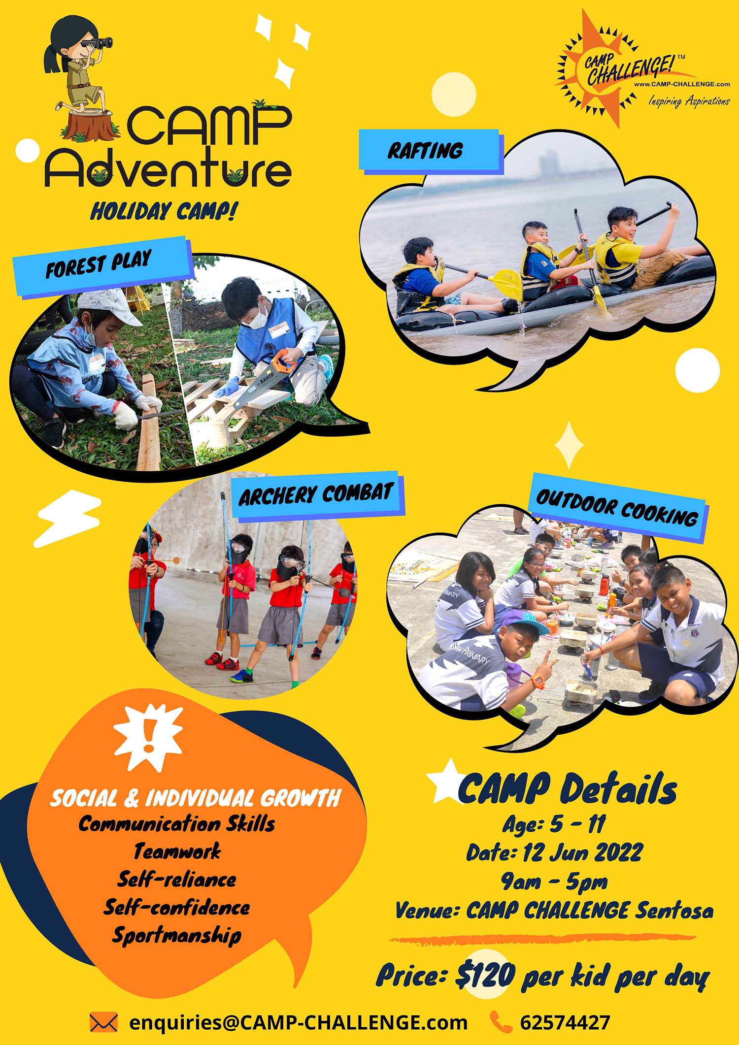 CAMP CHALLENGE | CAMP CHALLENGE Kids CAMPs 2022
